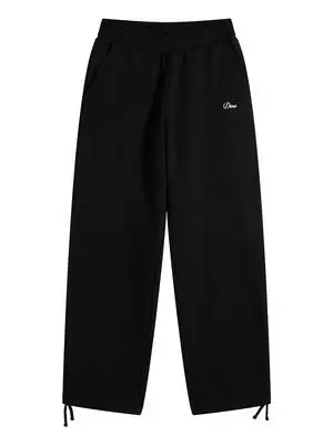 DIME Cursive Small Logo Sweatpants - Black