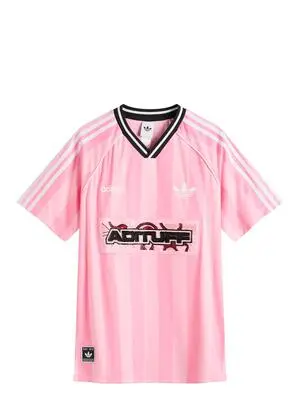 Adidas Striped Jersey - True Pink/semi Pink Glow