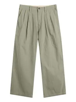 BUTTER GOODS Pleated Trousers - Washed Fatigue