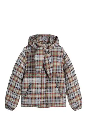 DAMSON MADDER Tartan Check Puffer Jacket - Multi