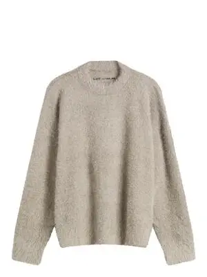 MKI MIYUKI ZOKU Faux Alpaca Knit Crewneck - Grey Melange