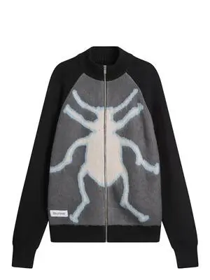 BUTTER GOODS Beetle Zip Knit Sweater - Black