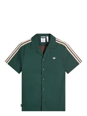 Adidas X Clot Bowling Shirt - Dark Brown