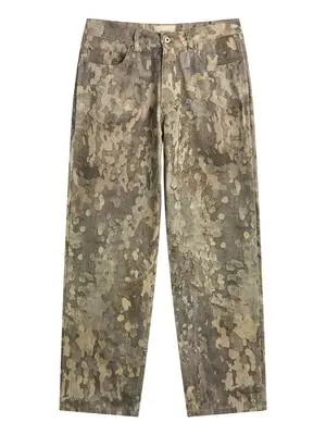 HERESY Bark Wide Leg Jeans - Print