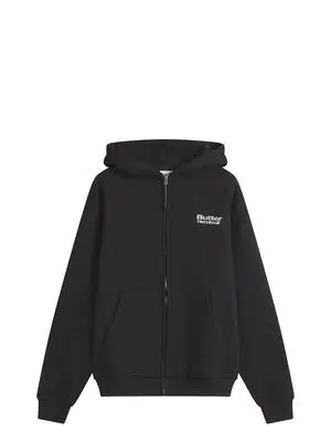 BUTTER GOODS Internationale Zip Hoodie - Black