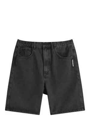 A BATHING APE Loose Fit Denim Shorts - Light Black