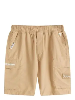 A BATHING APE Now Loose Fit Cargo Shorts - Beige