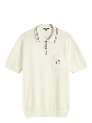 MALBON Campania Knitted Polo - Ivory