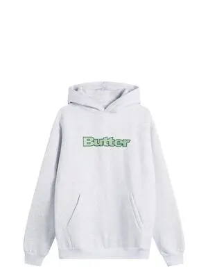 BUTTER GOODS Textured Logo Hoodie - Ash