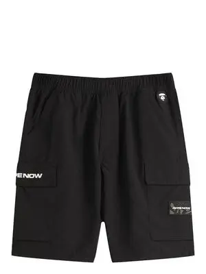 AAPE BY *A BATHING APE® Aape Now Loose Fit Cargo Shorts - Black