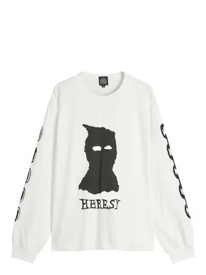 HERESY Cultist Long Sleeve T-shirt - Ecru