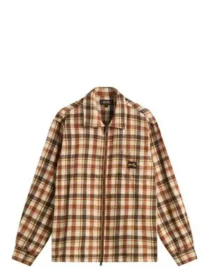 STAN RAY Zip Shirt - Tan Plaid