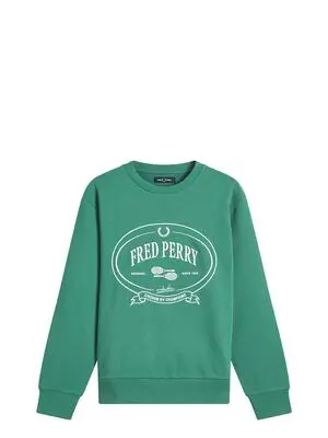 Fred Perry Chosen Champions Sweatshirt - Sport Green