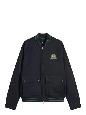 Fred Perry Tennis Badge Bomber Jacket - Navy