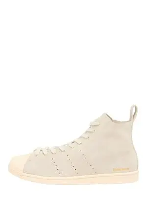 Adidas X Wales Bonner Superstar Hi Sneakers - Cream White/gold Metallic