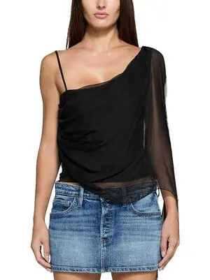 EB DENIM Tess Layered Top - Black