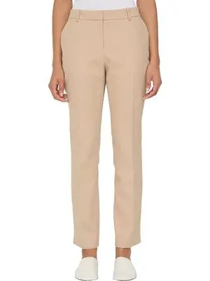 Lafayette 148 New York Manhattan Slim Leg Trousers - Natural
