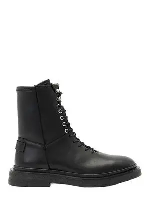 ALLSAINTS Escher Lace Up Boots - Black
