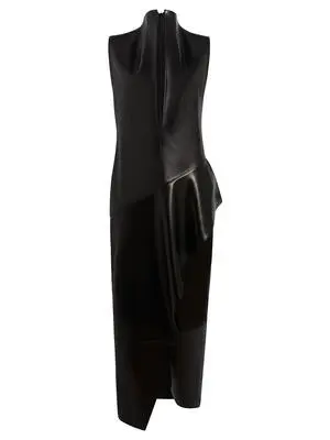 Khaite Hilda Leather Dress - Black