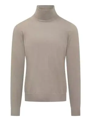 FILIPPO DE LAURENTIIS Turtleneck Wool Sweater - Neutrals