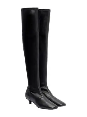 TOTEME Leather Over-the-knee Boots - Black