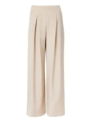 Max Mara Palude Pleated Wide-leg Pants - Beige