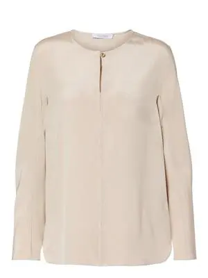 Max Mara Mitico Silk-Blend Blouse Beige
