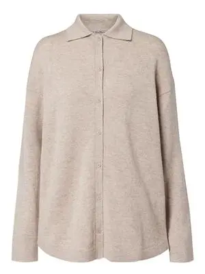 Max Mara Gatti Wool And Cashmere Cardigan - Beige