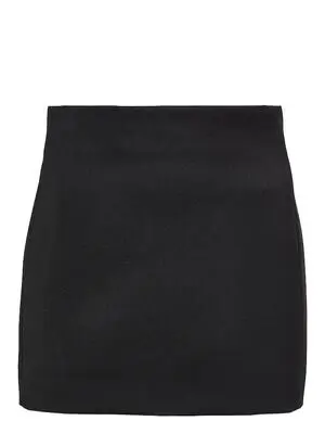 Wardrobe.NYC Wool Miniskirt - Black