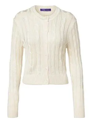 Ralph Lauren Silk Cardigan - White