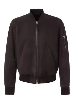 TOM FORD Suede Leather Jacket - Brown