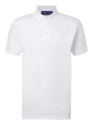 Ralph Lauren Purple Label Cotton Piqué Polo Shirt - White