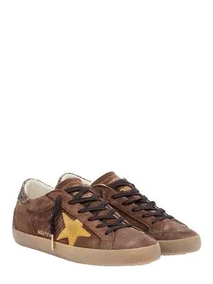 GOLDEN GOOSE Super-Star Suede Sneakers Brown