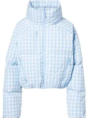 Cordova Cortina Gingham Down Ski Jacket - Blue