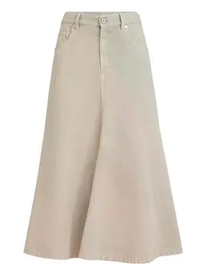 Brunello Cucinelli Five-pocket Flared Skirt - Neutrals