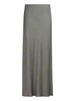 Brunello Cucinelli Midi Skirt With Side Slits - Green