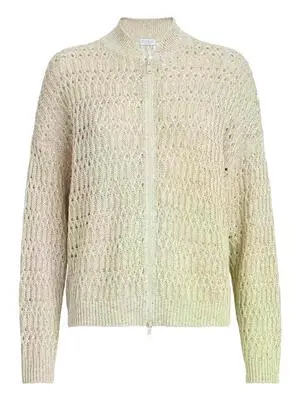 Brunello Cucinelli Zip-up Cardigan - Neutrals