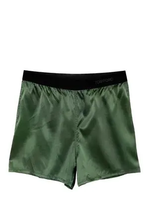 TOM FORD Satin Shorts - Green