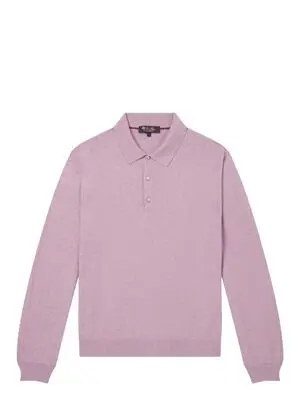 Loro Piana Cashmere Polo Shirt - Purple