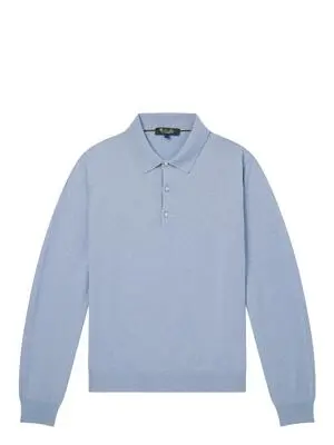 Loro Piana Cashmere Polo Shirt - Blue