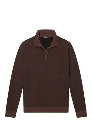 Loro Piana Roadster Cashmere Half-zip Sweater - Brown
