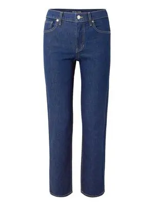 Veronica Beard Leah Mid-rise Straight-leg Jeans - Blue