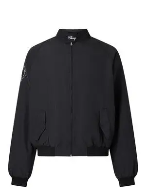 CHERRY LOS ANGELES Championship Embroidered Shell Bomber Jacket - Black