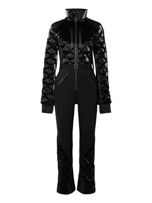 Mackage Inga Belted Quilted Down Ski Suit - Black