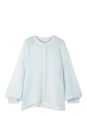 LEMLEM Mita Cotton-gauze Blouse - Blue