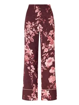 Borgo De Nor Havana Floral-print Pants - Red