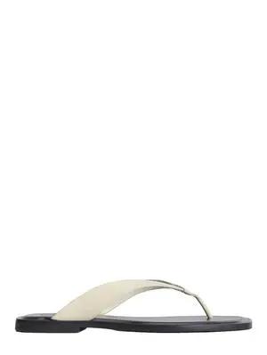 Everlane Leather Flip Flop - Canvas