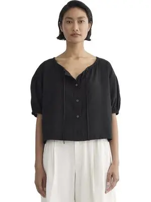 Everlane Gauze Button-up - Black