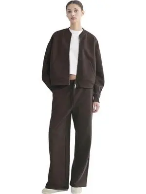 Everlane Luxe Fleece Wide-leg Sweatpant - Dark Chocolate