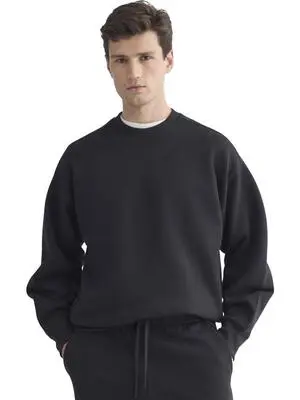 Everlane Luxe Fleece Crew Pullover - Black